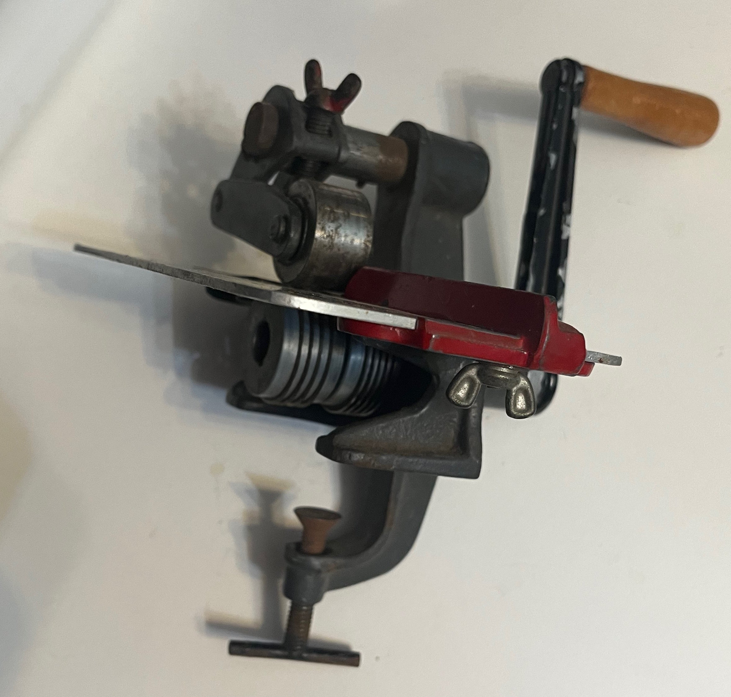 Vintage Used Rigby Cloth Stripping Machine with Two Cutter Heads